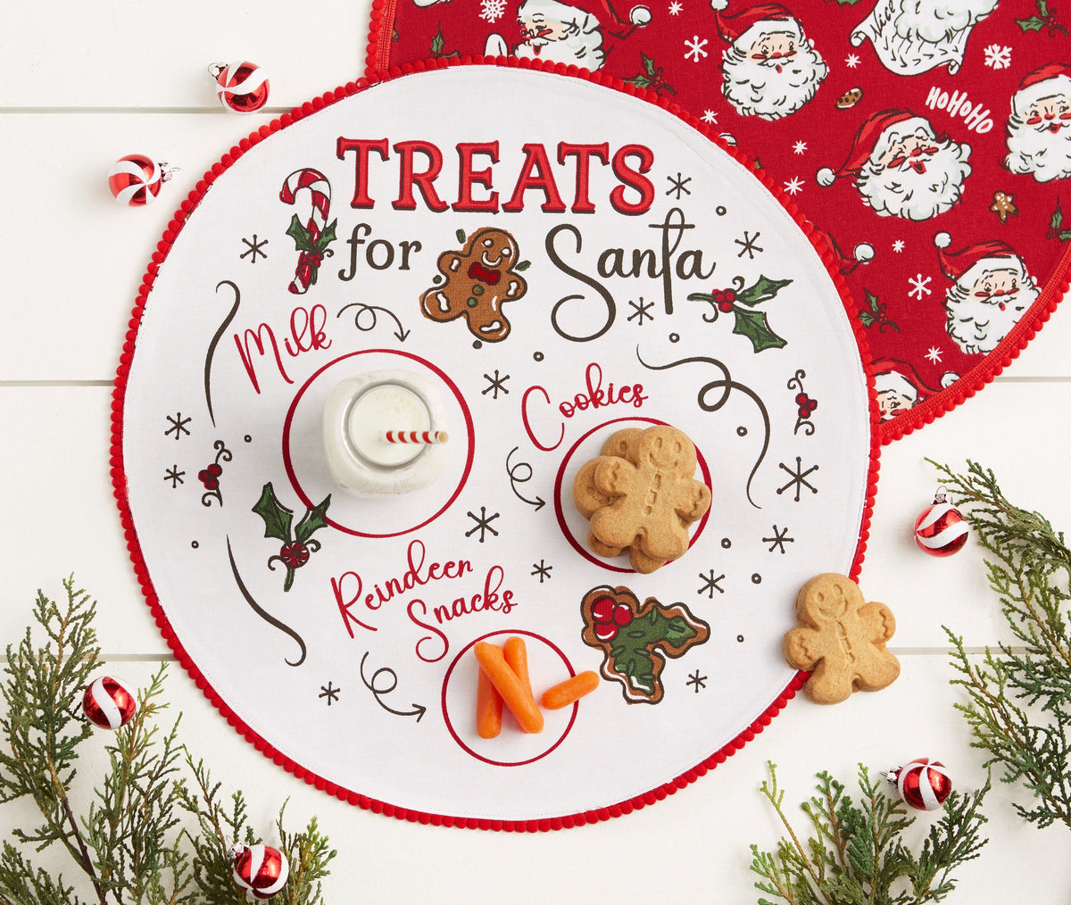 Cookies For Santa Embellished Round Placemat – DII Home Store